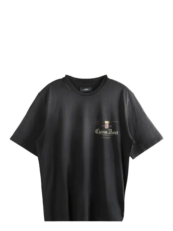 Amiri Chateau Crown Tee - Black