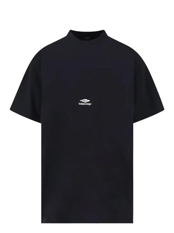 Balenciaga Oversized Crew Neck T-shirt - Black