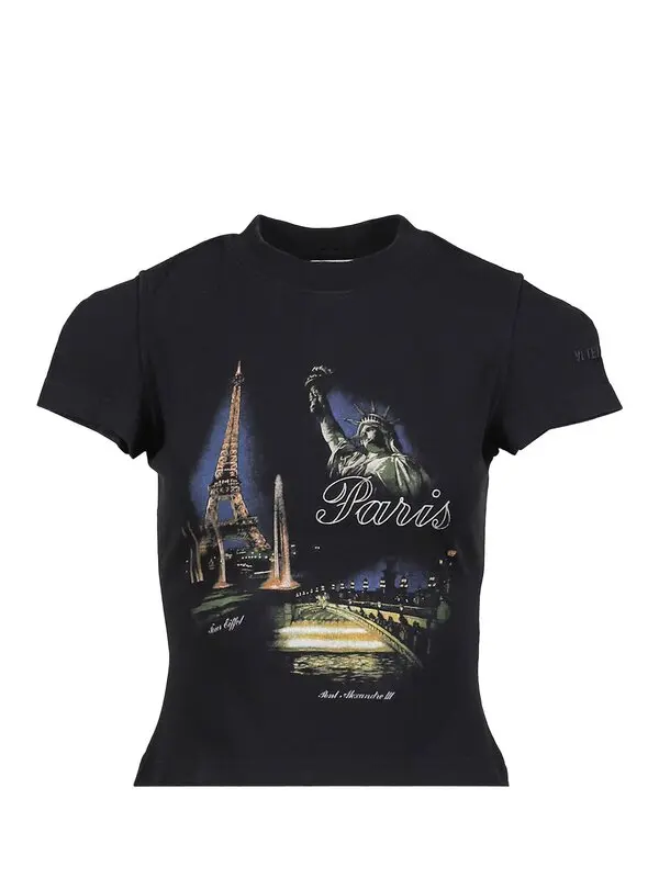 Vetements Paris Tourist Baby T-shirt - Black