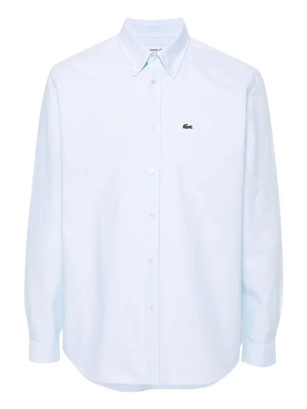 Lacoste Long-sleeve Regular Fit Oxford Shirt - White