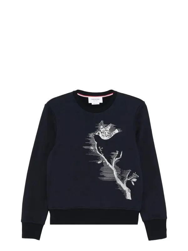 Thom Browne Crewneck Sweatshirt - Blue