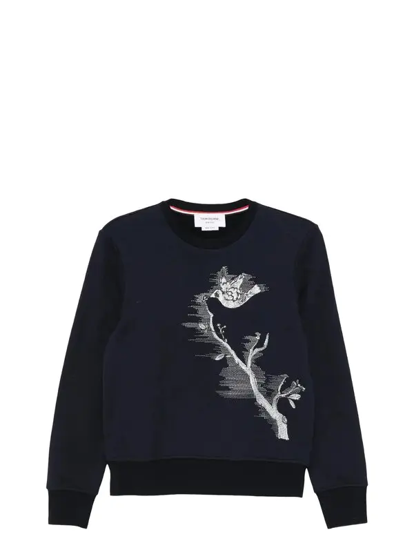 Thom Browne Crewneck Sweatshirt - Blue