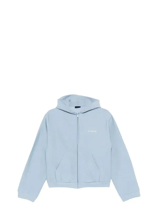 Balenciaga Standard Zip Hoodie - Blue
