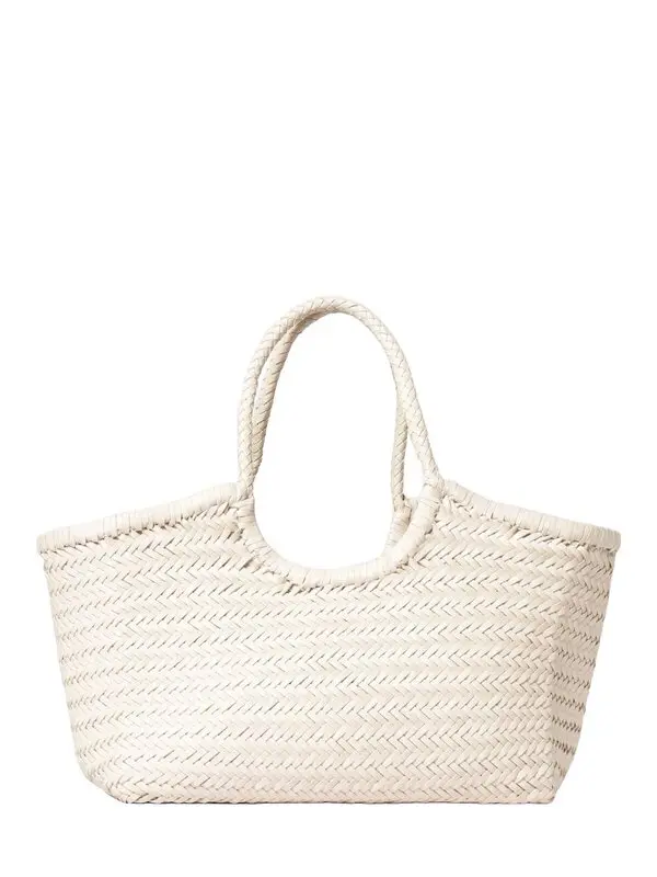 Dragon Diffusion Woven Shoulder Bag - Beige