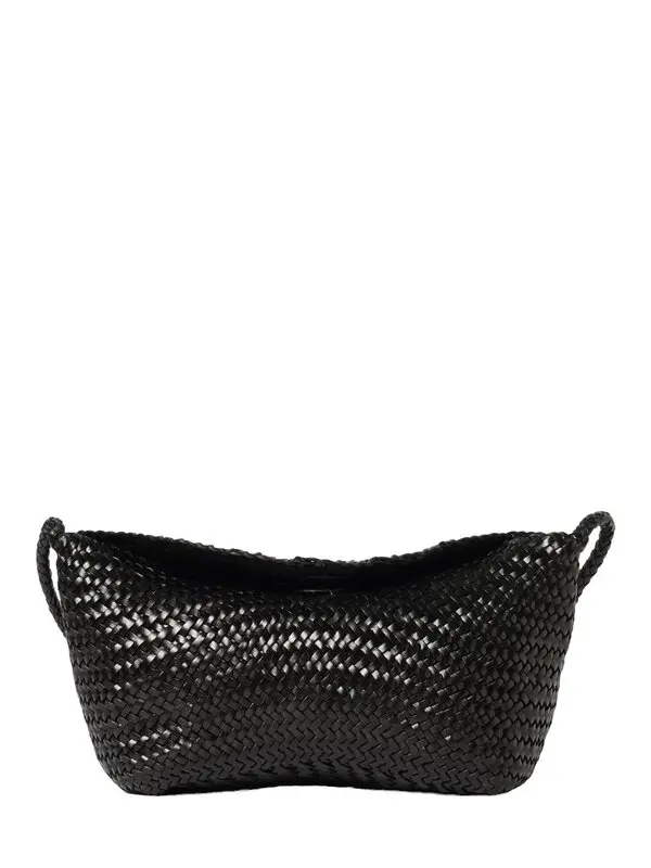 Dragon Diffusion Woven Shoulder Bag - Black