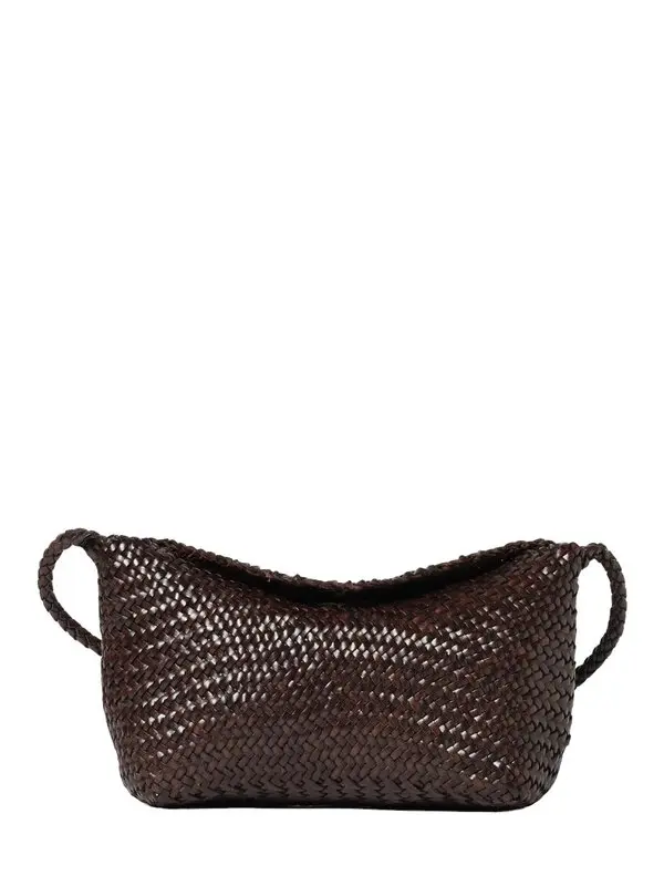 Dragon Diffusion Woven Shoulder Bag - Brown