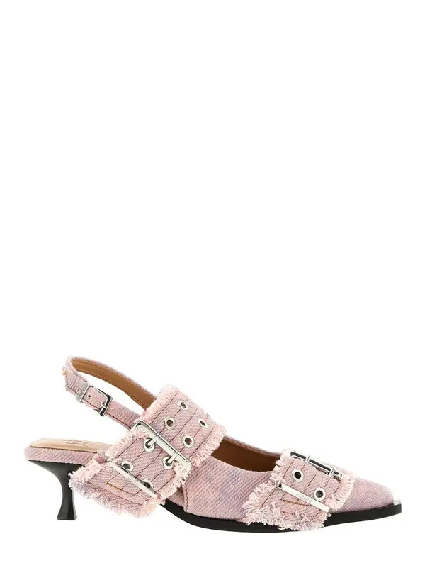 GANNI Slingback Pumps - Pink