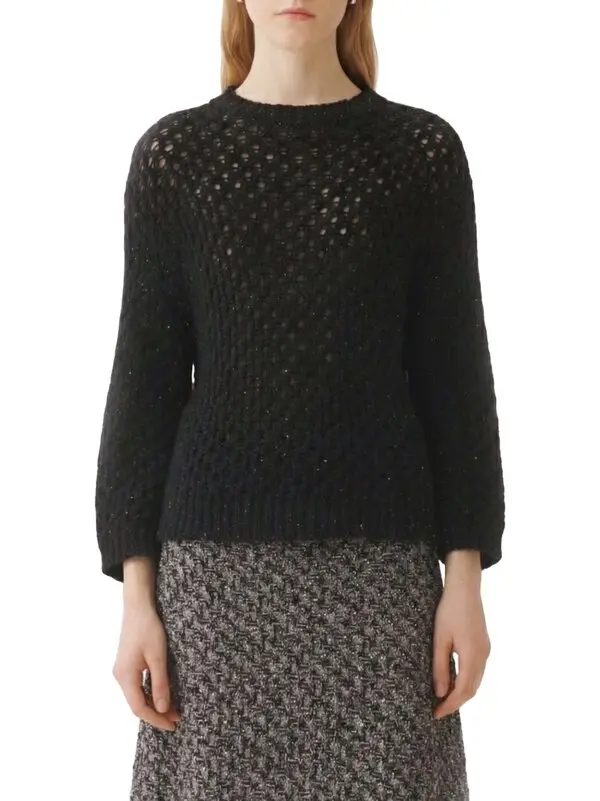Fabiana Filippi Open Knit Sweater - Black