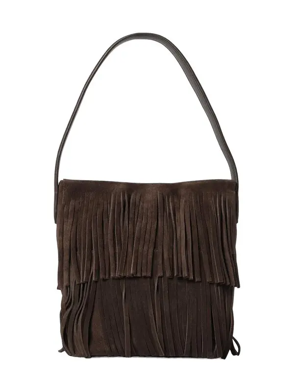 Liviana Conti Fringe Shoulder Bag - Brown