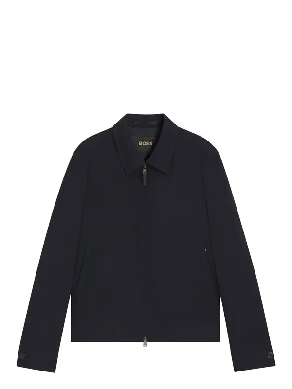 BOSS Slim-fit Jacket - Dark Blue