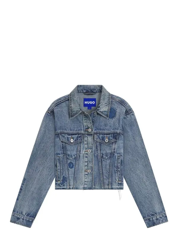 Hugo Relaxed-fit Denim Jacket - Blue