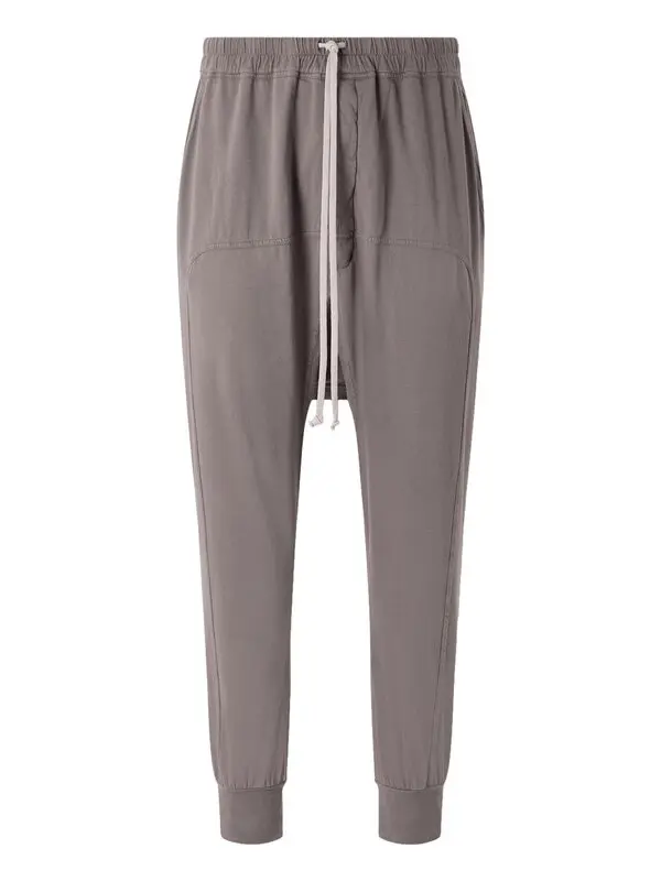 Rick Owens Prisoner Tapered Cotton-jersey Sweatpants - Brown