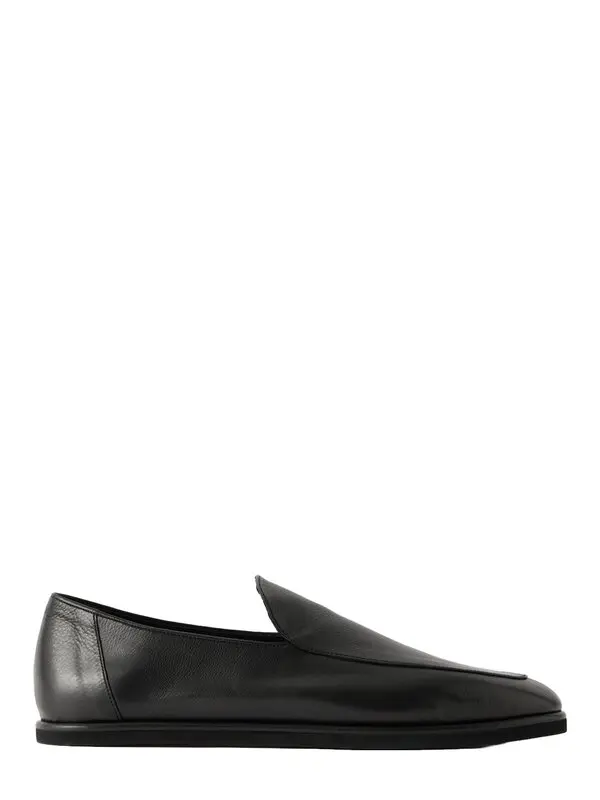 Auralee Leather Loafers - Black