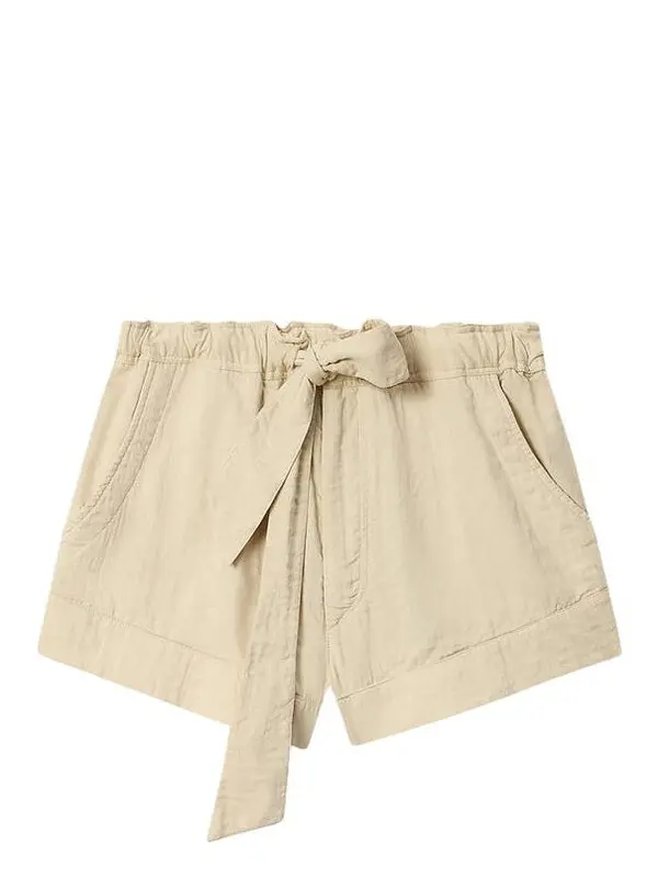 MARANT ETOILE Birva Relaxed Fit Shorts - Ecru
