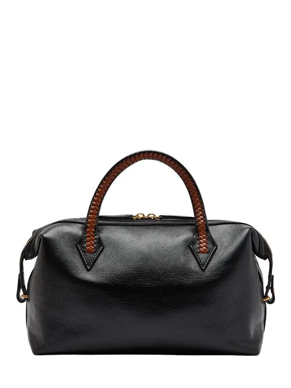 METIER Vérité City Small Leather Top Handle Bag - Black