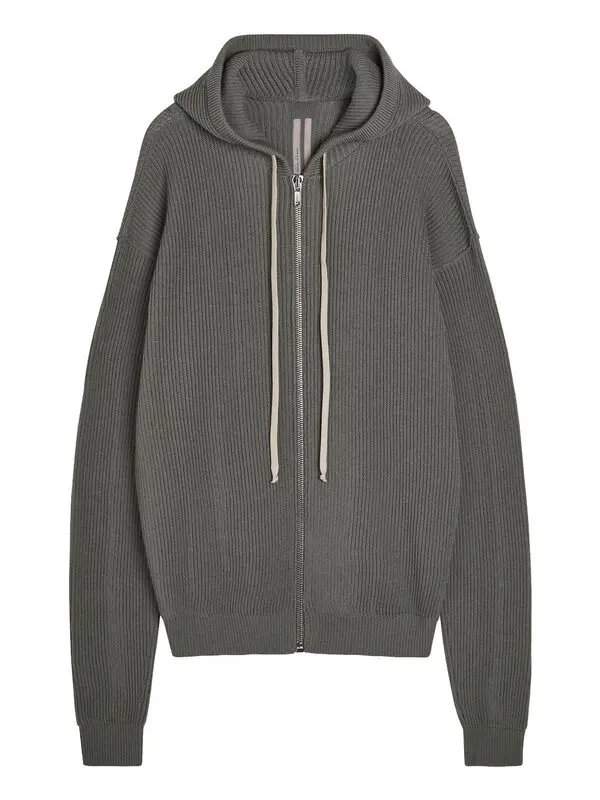 Rick Owens Hooded Wool Jumper - Brown