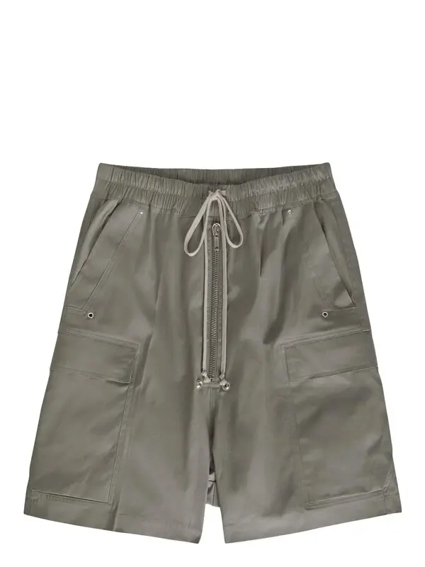 Rick Owens Stretch-cotton Poplin Cargo Shorts - Dark Brown