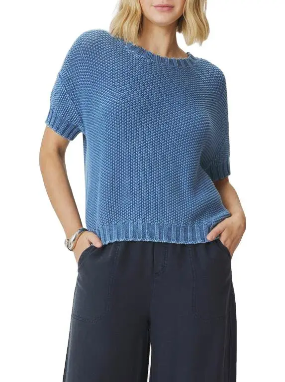Splendid Annmarie Cotton Sweater - Perfect Blue