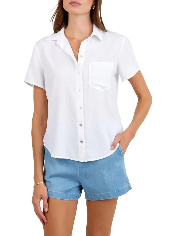 Bella Dahl Short Sleeve Shirt - White