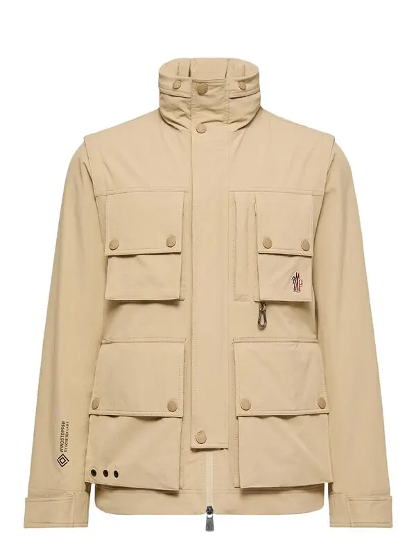 Moncler Lione Hooded 2-in-1 Field Jacket - Beige