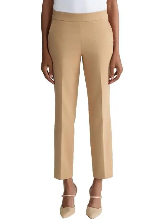 KASPER Audrey Straight Leg Pants - Toasted Wheat