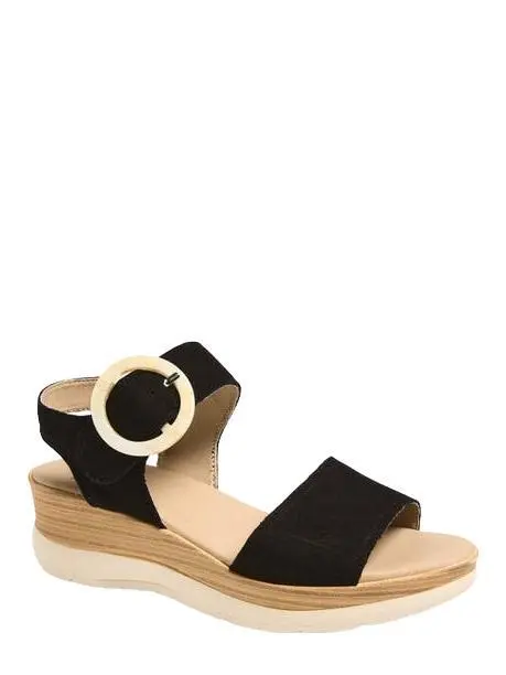 ON FOOT Boticelli Platform Sandal - Nobuck Negro