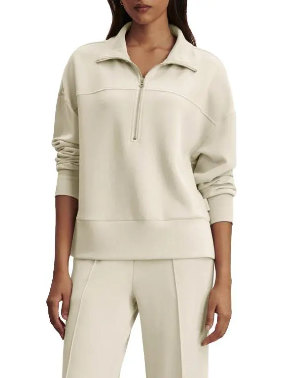 Varley Kayleight Half Zip Sweatshirt - Pristine