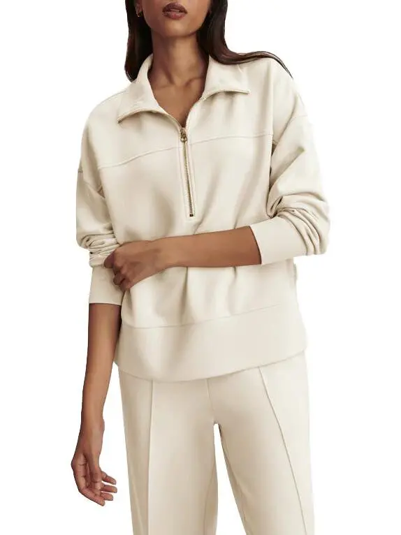 Varley Kayleight Half Zip Sweatshirt - Pristine