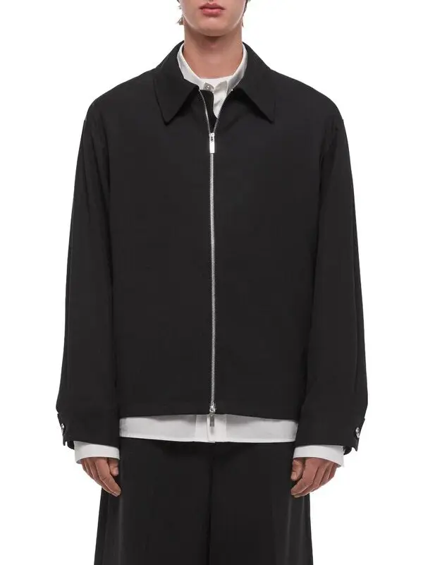 Helmut Lang Wool Gabardine Jacket - Black