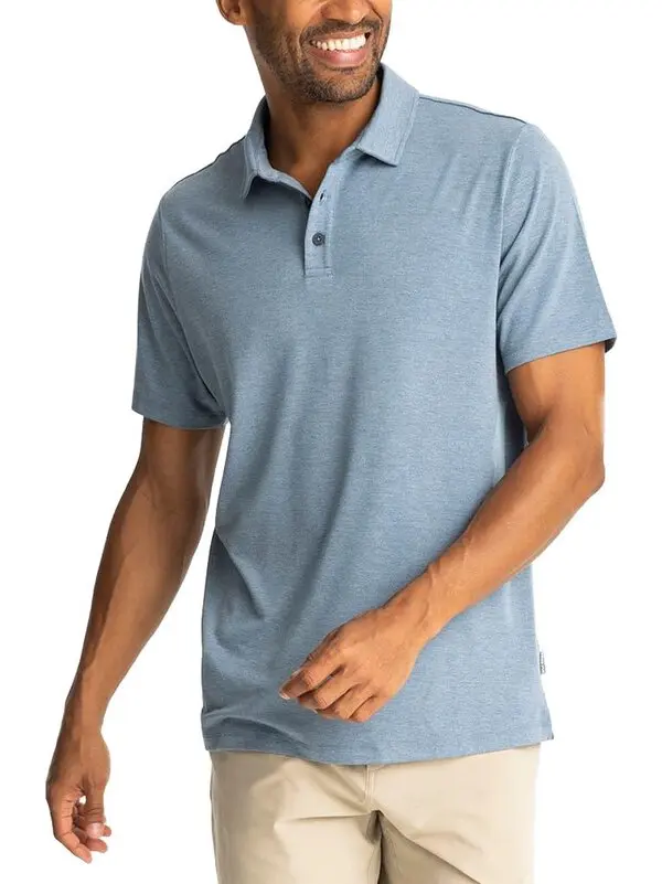 FREE FLY Flex Polo Ii - Heather Deepwater