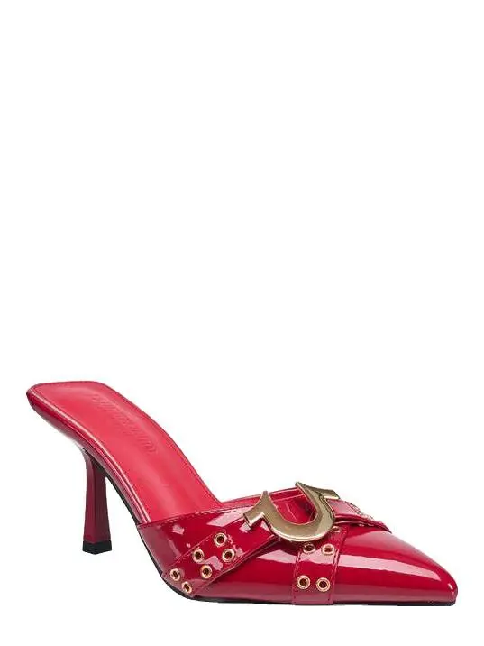 True Religion Metal Logo Heel - Red