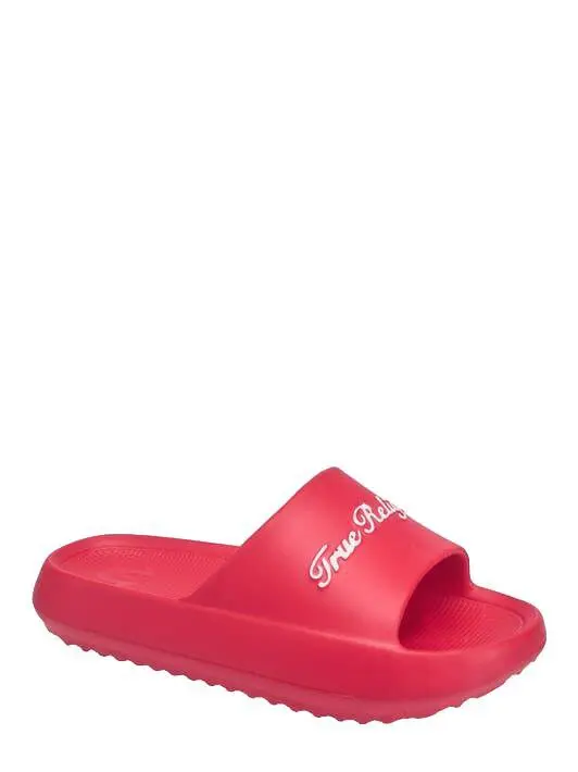 True Religion Foxy Logo Slide - Red