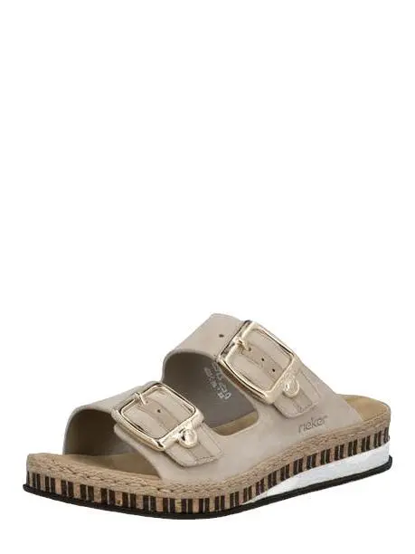 RIEKER Regina Slide Sandal - Reh/shell