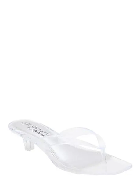 Matisse Margo Kitten Heel Flip Flop - Clear