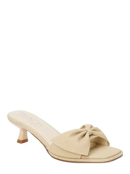 Matisse Pompano Kitten Heel Slide Sandal - Natural