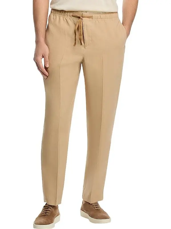 Orlebar Brown Alex Lino Relaxed Fit Trousers - Biscuit