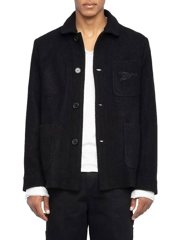 Zadig&Voltaire Venezia Wool Jacket - Black