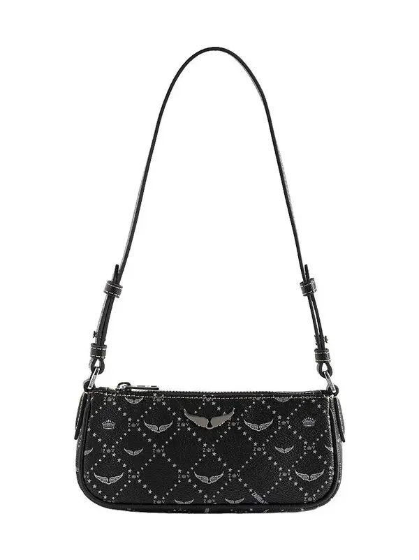 Zadig&Voltaire Z Pocket Monogram Shoulder Bag - Black