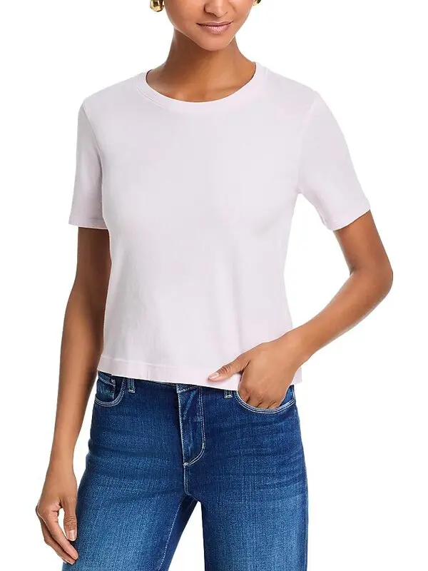 L'Agence Stormy Crop Tee - Icy Lilac