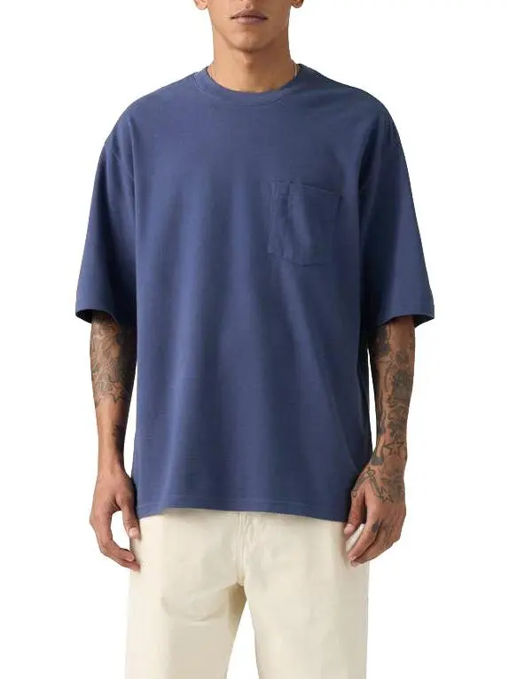 LEVI'S Short Sleeve Workwear Pocket T-shirt - Blue Indigo