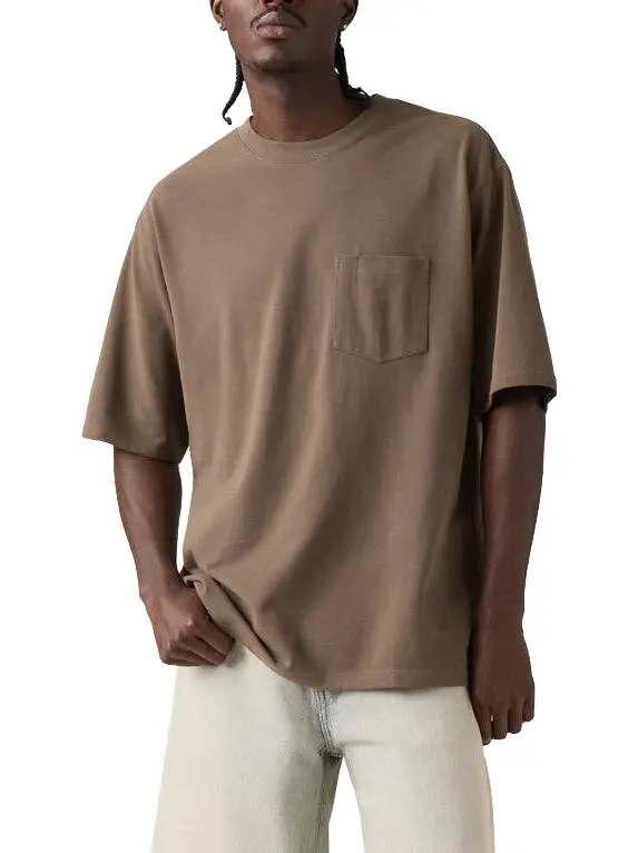 LEVI'S Short Sleeve Workwear Pocket T-shirt - Stone Fudge