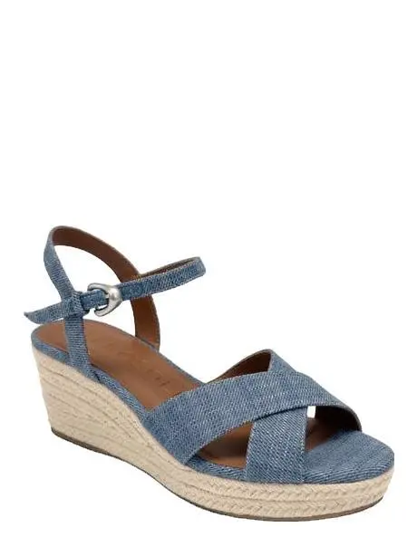 Aerosoles Casarina Platform Wedge Sandal - Blue