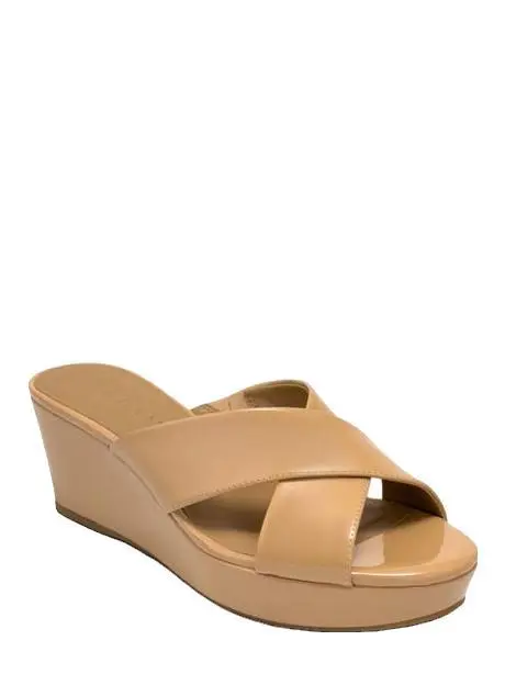 Aerosoles Cruis Platform Wedge Sandal - Beige Bisque