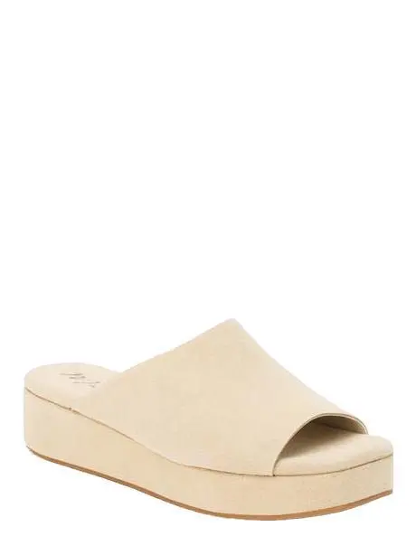 Matisse Lido Platform Wedge Slide Sandal - Sand
