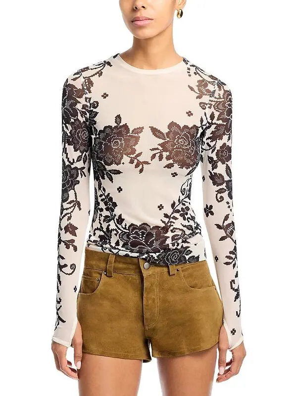 AFRM Kaylee Top - Stark Lace