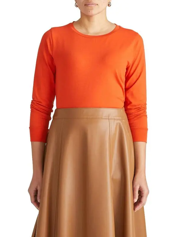 Universal Standard Long Sleeve T-shirt - Orange Flame