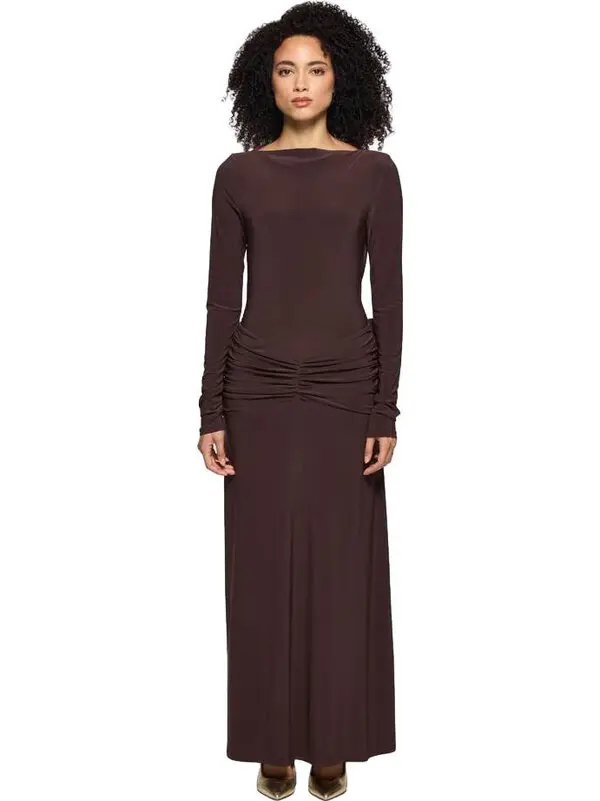 DASKA Bo Maxi Dress - Brown