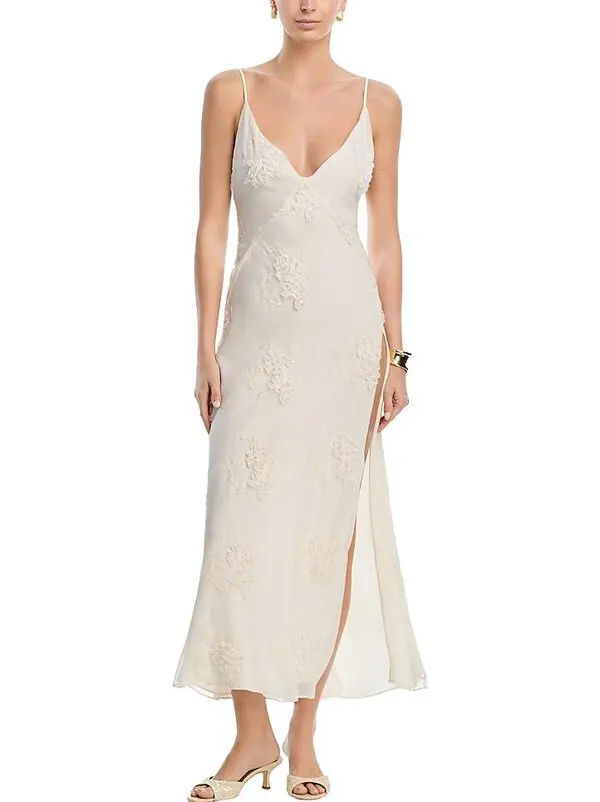 Bardot Romaya Embroidered Dress - Ivory