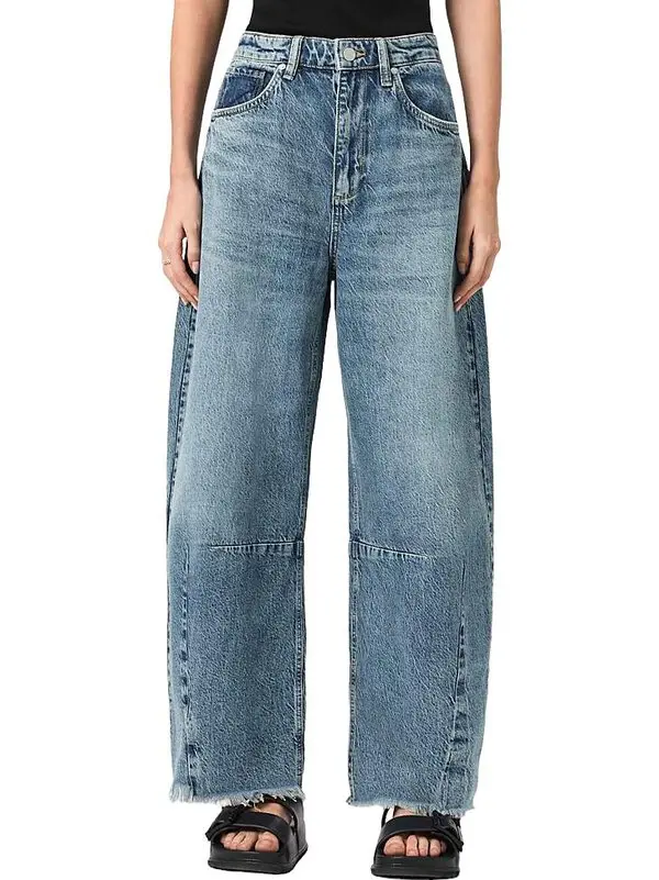 ALLSAINTS Payton Crop High-rise Jeans - Vintage Indigo