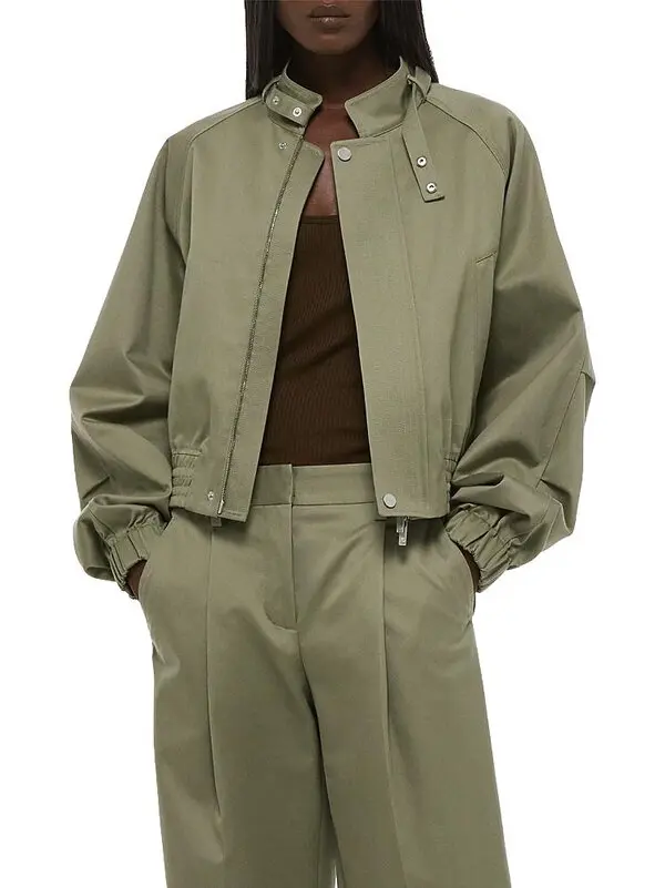 Helmut Lang Trench Bomber Jacket - Vetiver